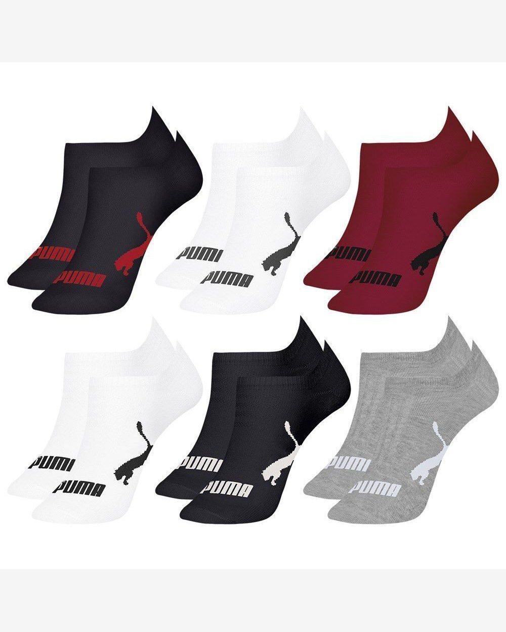 Riachuelo | Kit 6 Pares de Meias Puma Sapatilha Invisível Esportiva ...