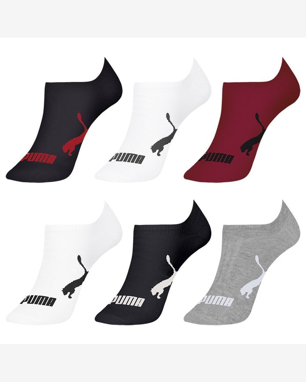 Riachuelo | Kit 6 Pares de Meias Puma Sapatilha Invisível Esportiva ...