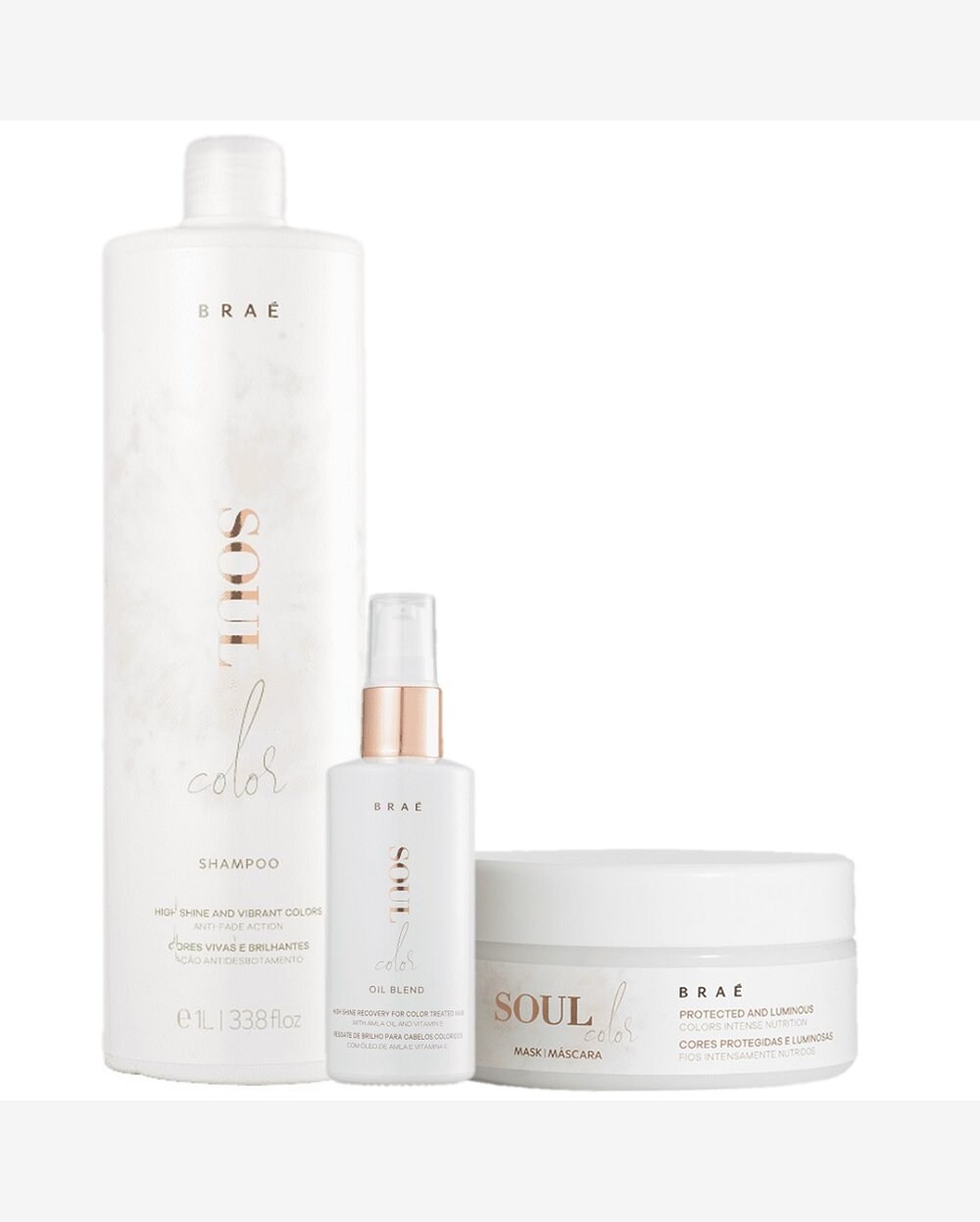 Riachuelo | Kit BRAE Soul Color Hidratacao e Finalizacao (3 Produtos)