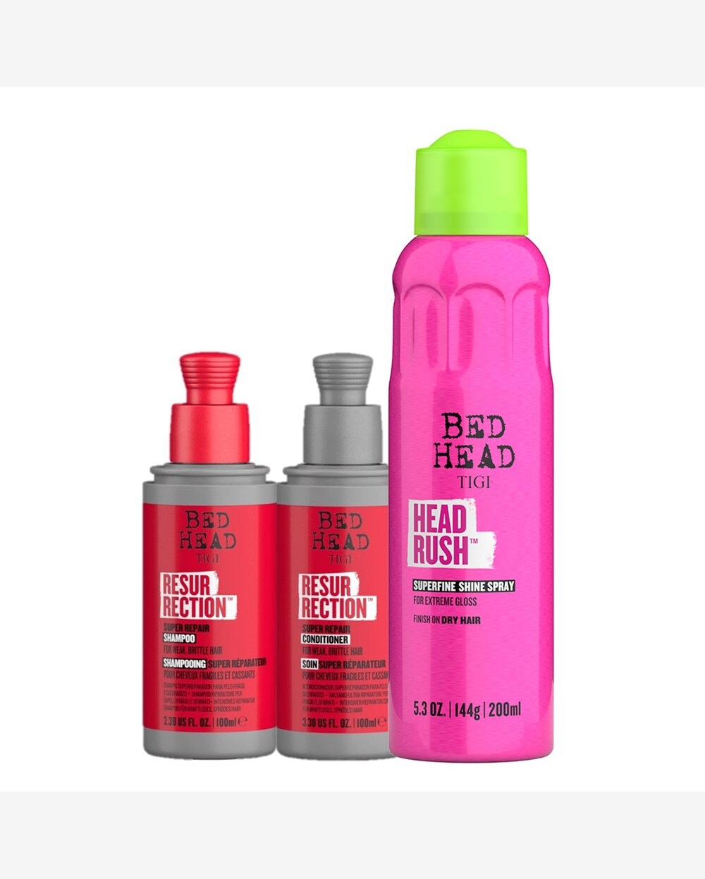 Riachuelo | Kit TIGI Bed Head Resurrection Head Rush MINI (3 Produtos)