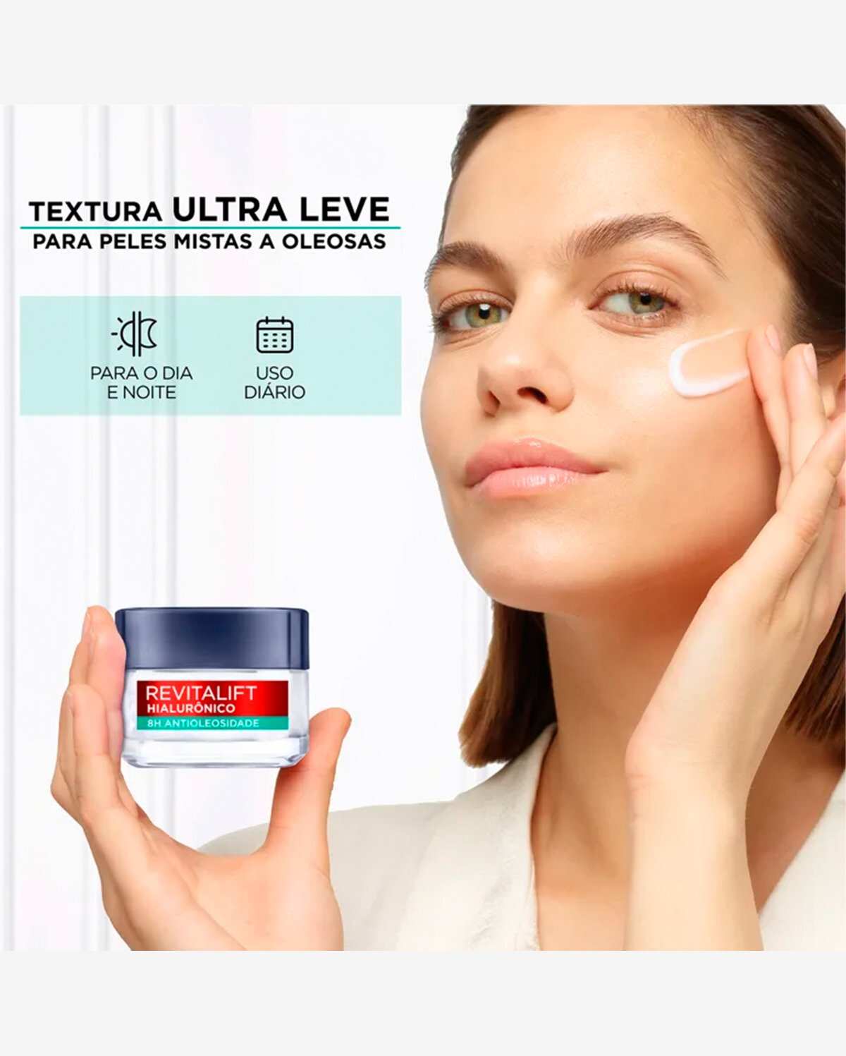 Riachuelo | LOréal Paris Revitalift Hialurônico Gel Creme Antioleosidade e Gel de Limpeza (2 ...