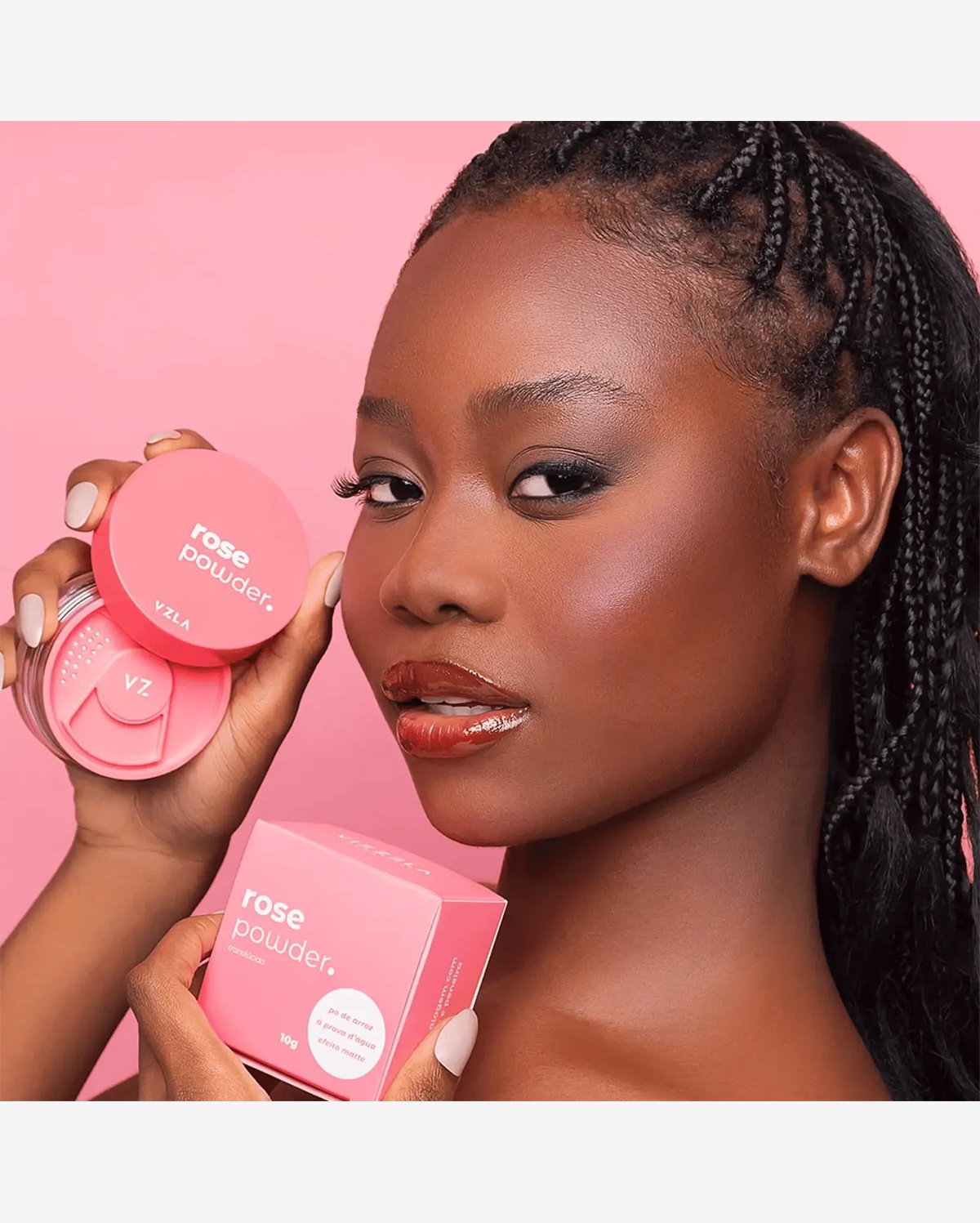 Riachuelo | Kit Vizzela Rose Powder Stick Blush! Cor 02 Pó Solto Blush ...