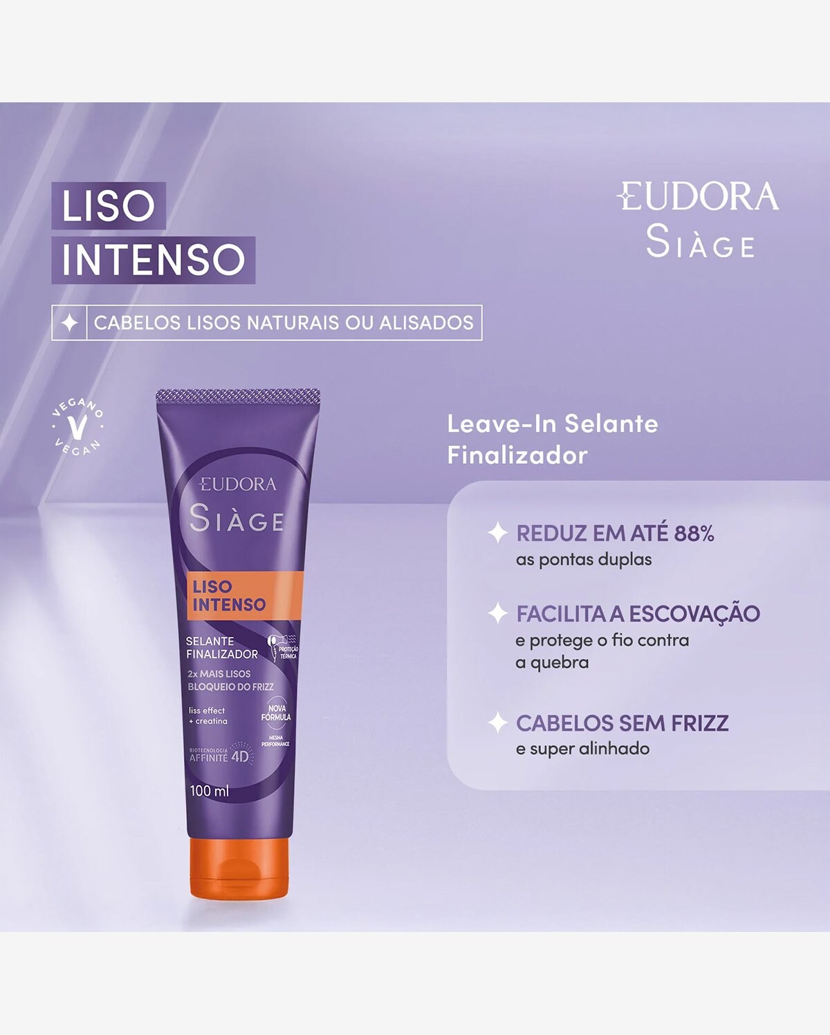 Riachuelo | Kit Eudora Siàge Liso Intenso Hair Care Total (4 produtos)