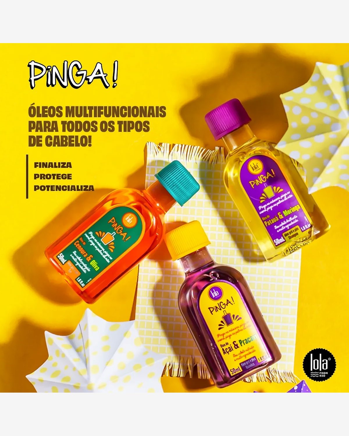Riachuelo | Lola From Rio Pinga! Açaí & Pracaxi - Óleo Capilar 50ml
