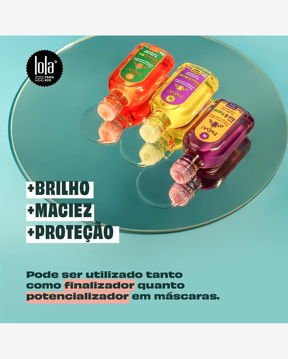 Riachuelo | Lola From Rio Pinga! Açaí & Pracaxi - Óleo Capilar 50ml