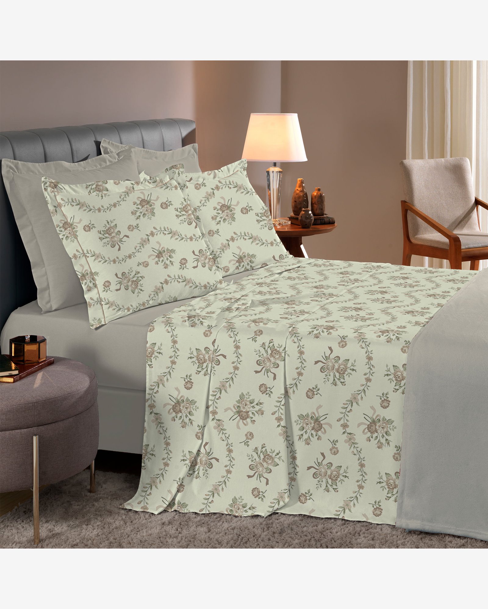 Riachuelo | Jogo de Cama Percal 180 fios Confortare 100% Algodão ...