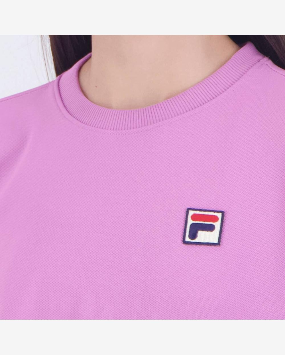 Riachuelo | Moletom Cropped Fila Line Fbox II Feminino Rosa