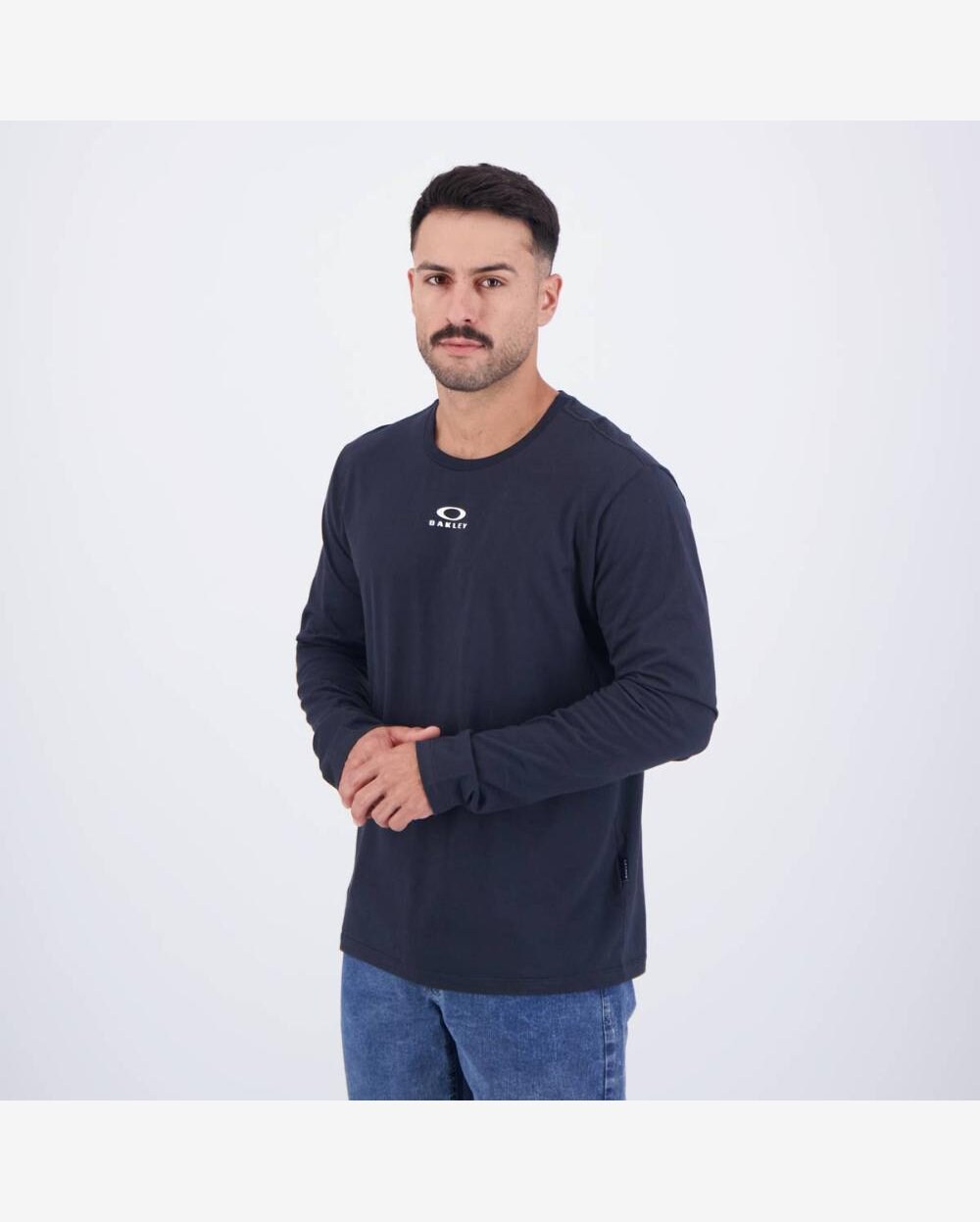Riachuelo | Camiseta Oakley Manga Longa LS Bark Preta