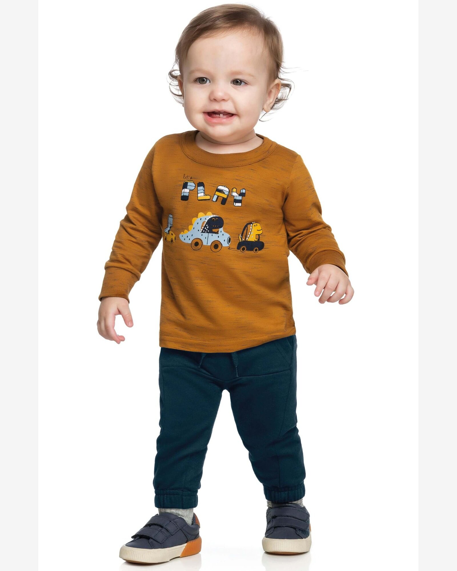 Riachuelo | Camiseta Infantil Menino Play Elian Marrom
