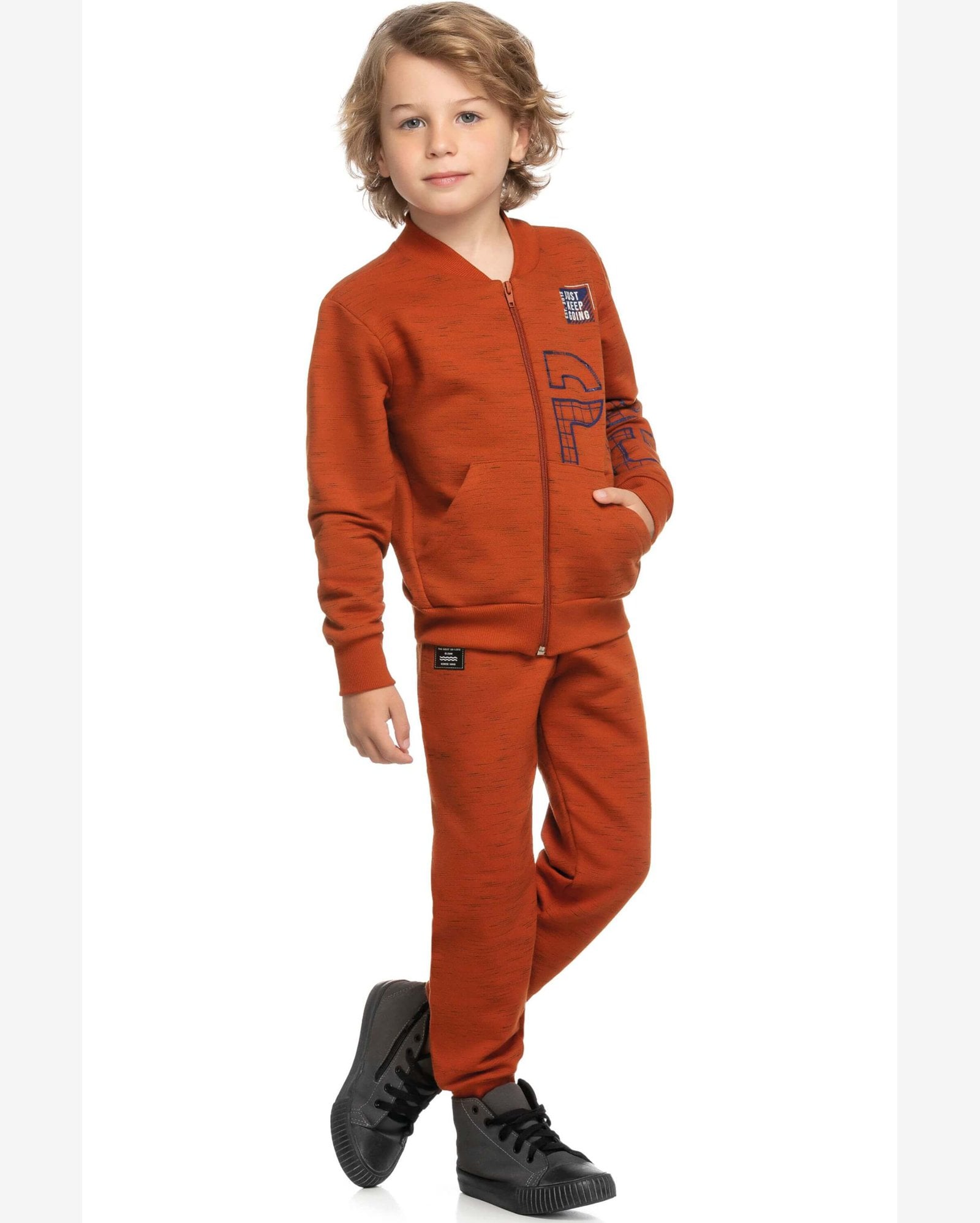 Riachuelo | Jaqueta Infantil Menino Play Elian Laranja