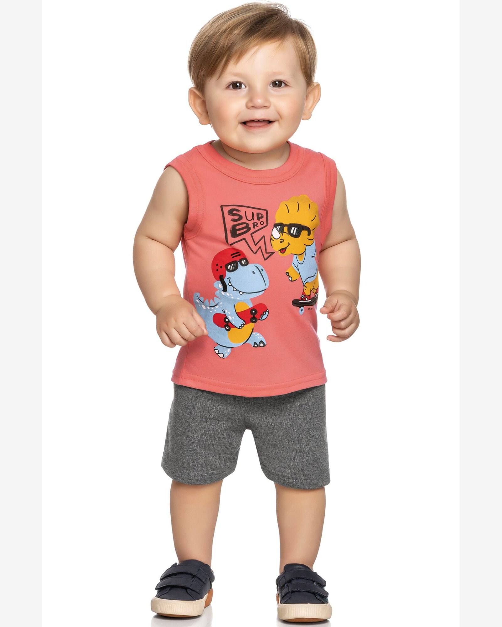 Riachuelo | Conjunto Infantil Menino Descolado Elian Laranja
