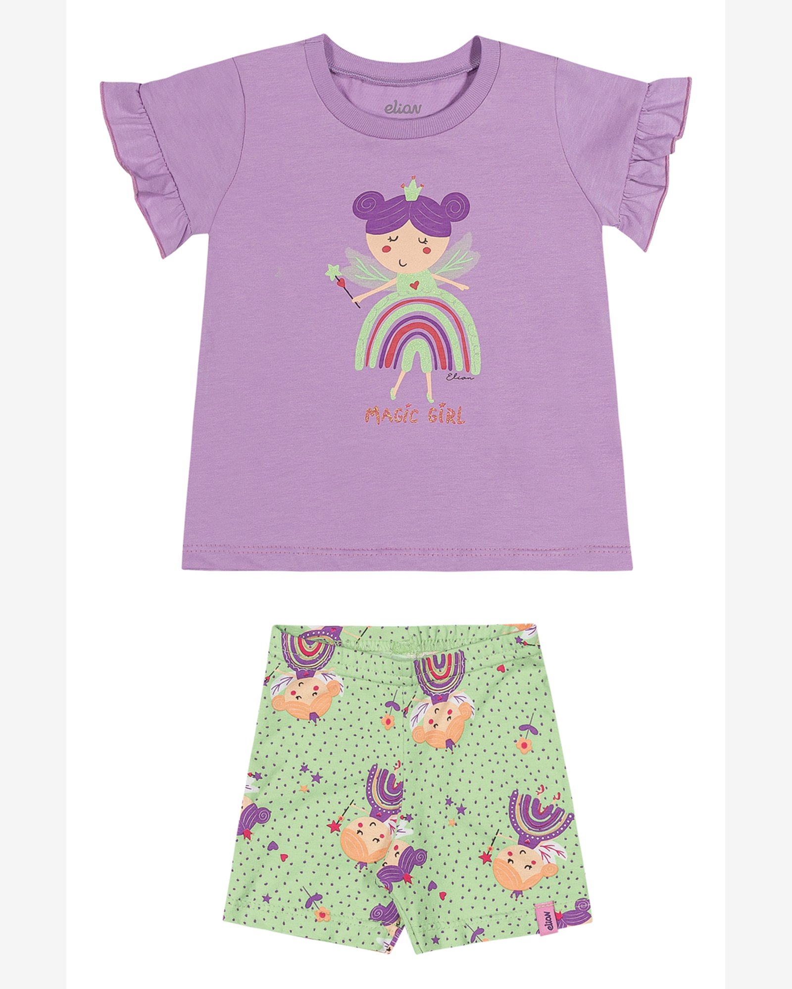 Riachuelo | Conjunto Bebê Menina Magic Girl Elian Lilás