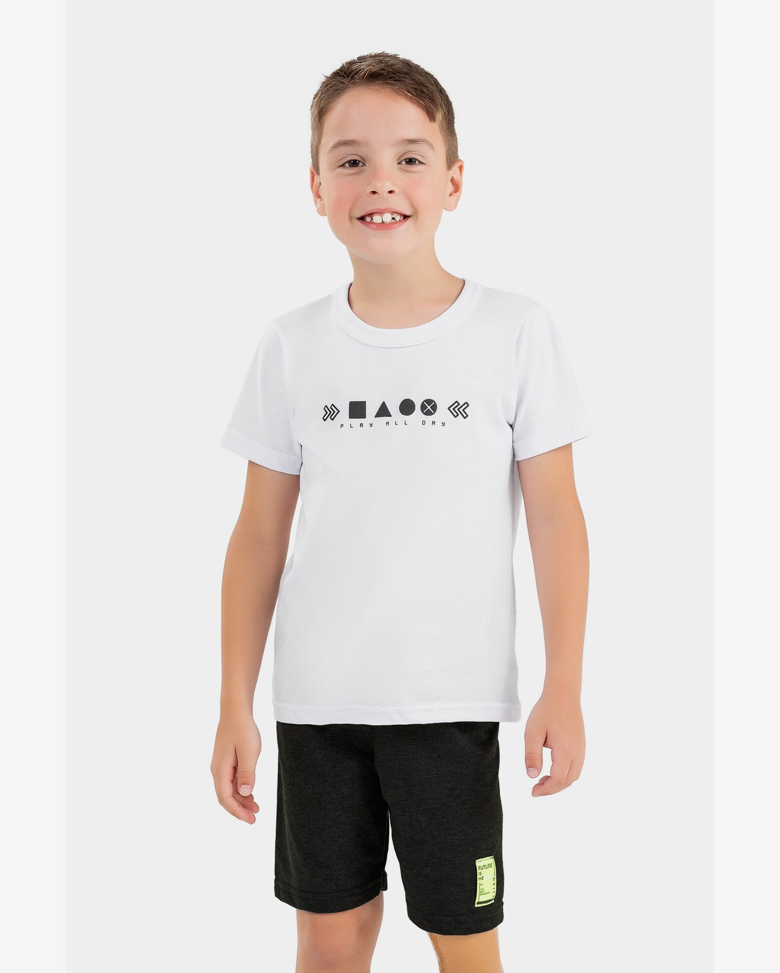 Riachuelo | Conjunto Infantil Menino Play Elian Branco