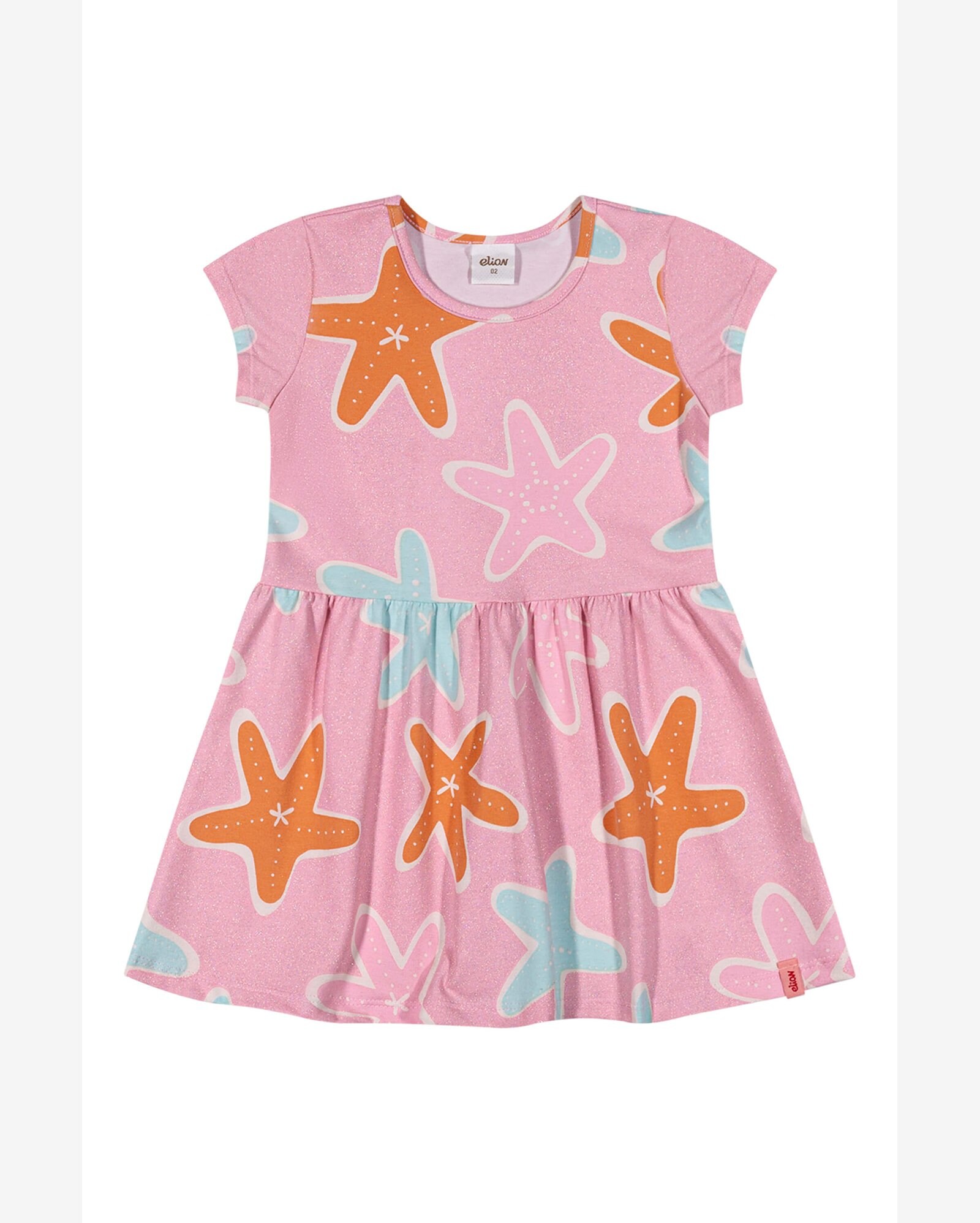 Riachuelo | Vestido Infantil Menina Estrela-do-Mar Elian Rosa