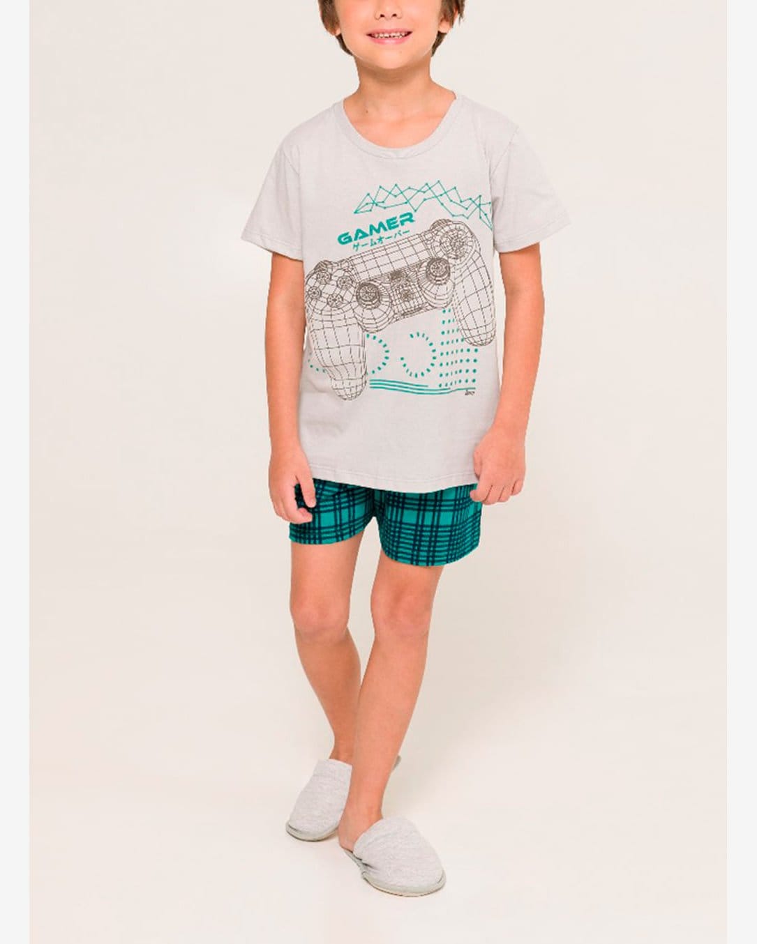 Riachuelo | Pijama Curto Daisy Days & Borth 52.01.0054 Infantil Xadrez ...