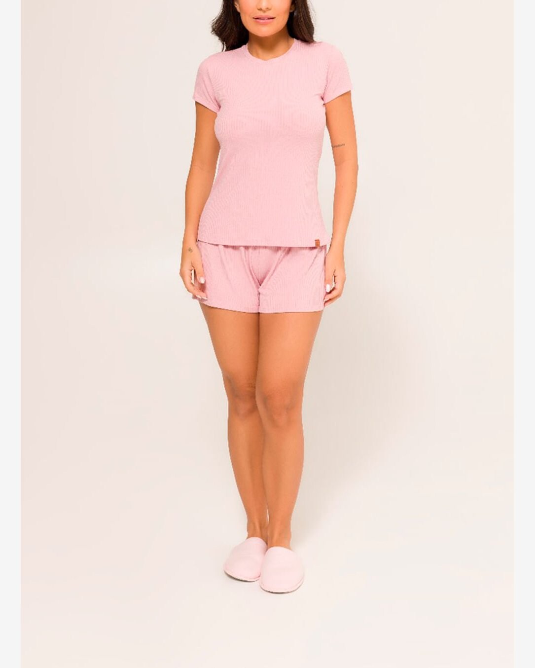 Riachuelo | Pijama Curto Daisy Days 51.38.0048 Feminino Canelado ...