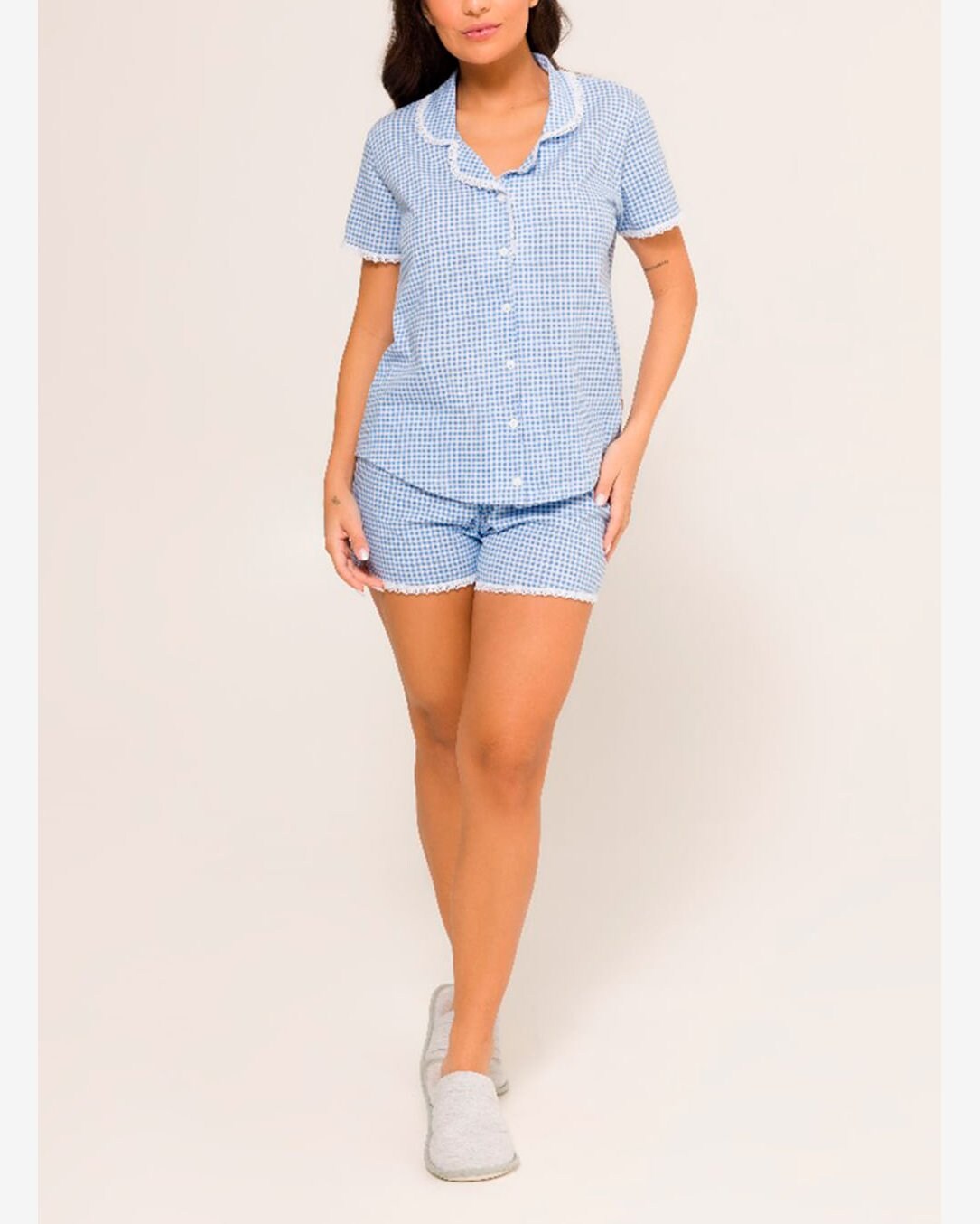 Riachuelo | Pijama Curto Daisy Days 51.38.0060 Feminino Americano ...