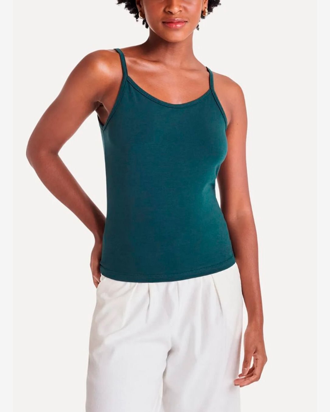 Riachuelo | Regata Simples Reserva 90227 Feminina Alças Finas Algodão T ...