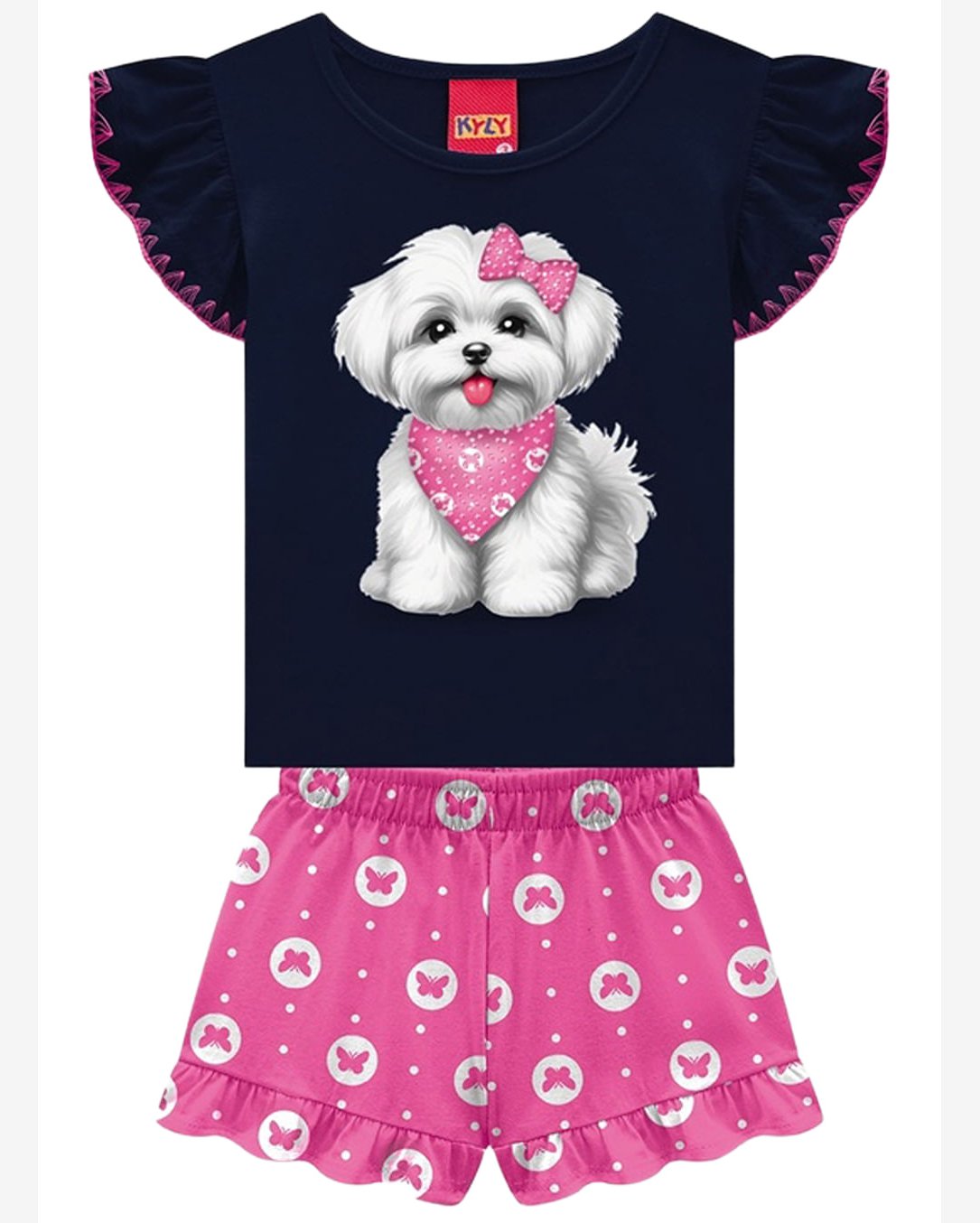 Riachuelo | Conjunto Curto Kyly 1001256 Infantil Menina Estampa Com ...