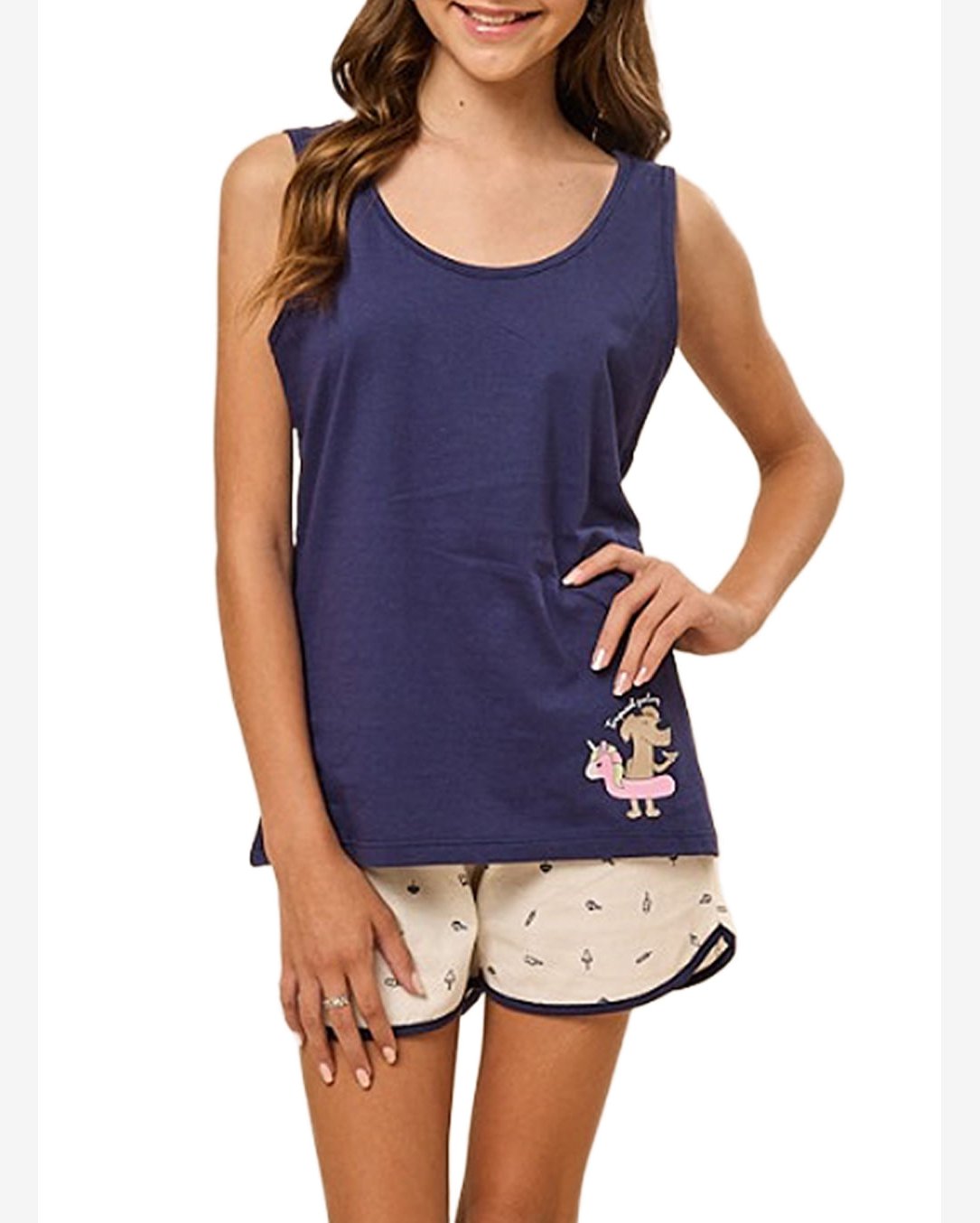 Riachuelo | Pijama Curto Daisy Days & Borth 50.38.0023 Juvenil Tropical ...