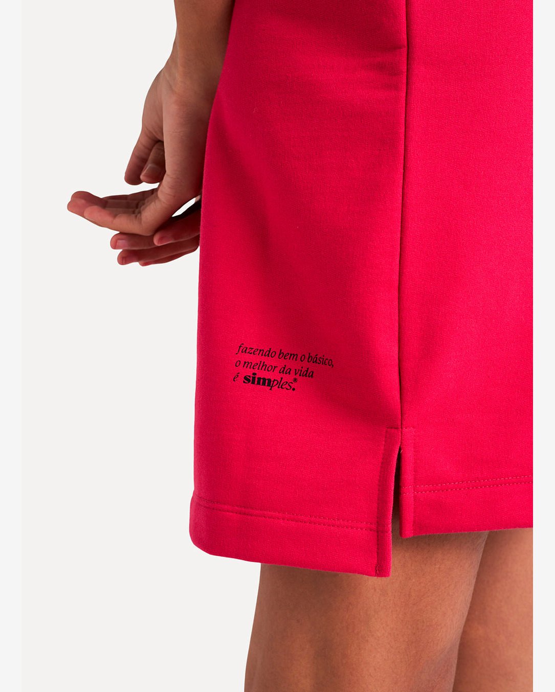 Riachuelo | Vestido Curto Simples Reserva 64766 Moletom T.P/GG