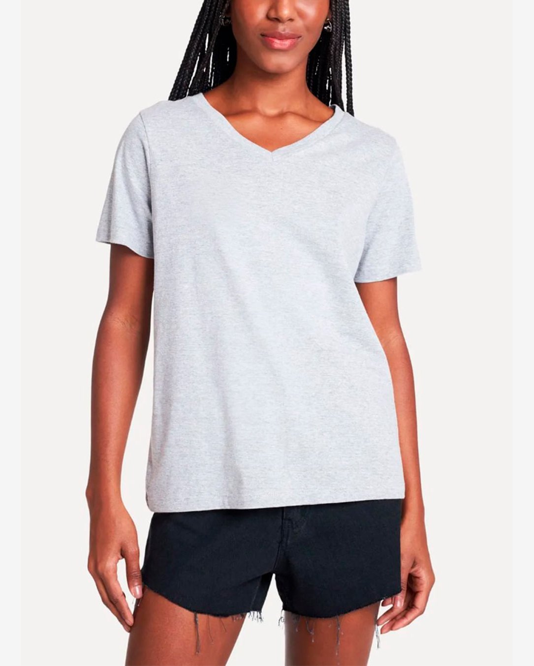 Riachuelo | Camiseta Manga Curta Simples Reserva 84046 Feminina Algodão ...