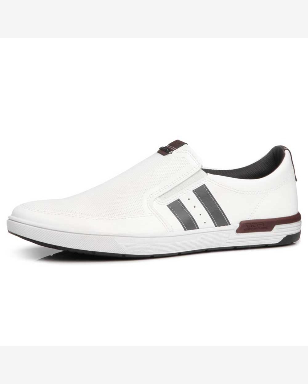 Riachuelo | Sapatênis Slip On Masculino Apollo Branco Carmenere Pegada ...