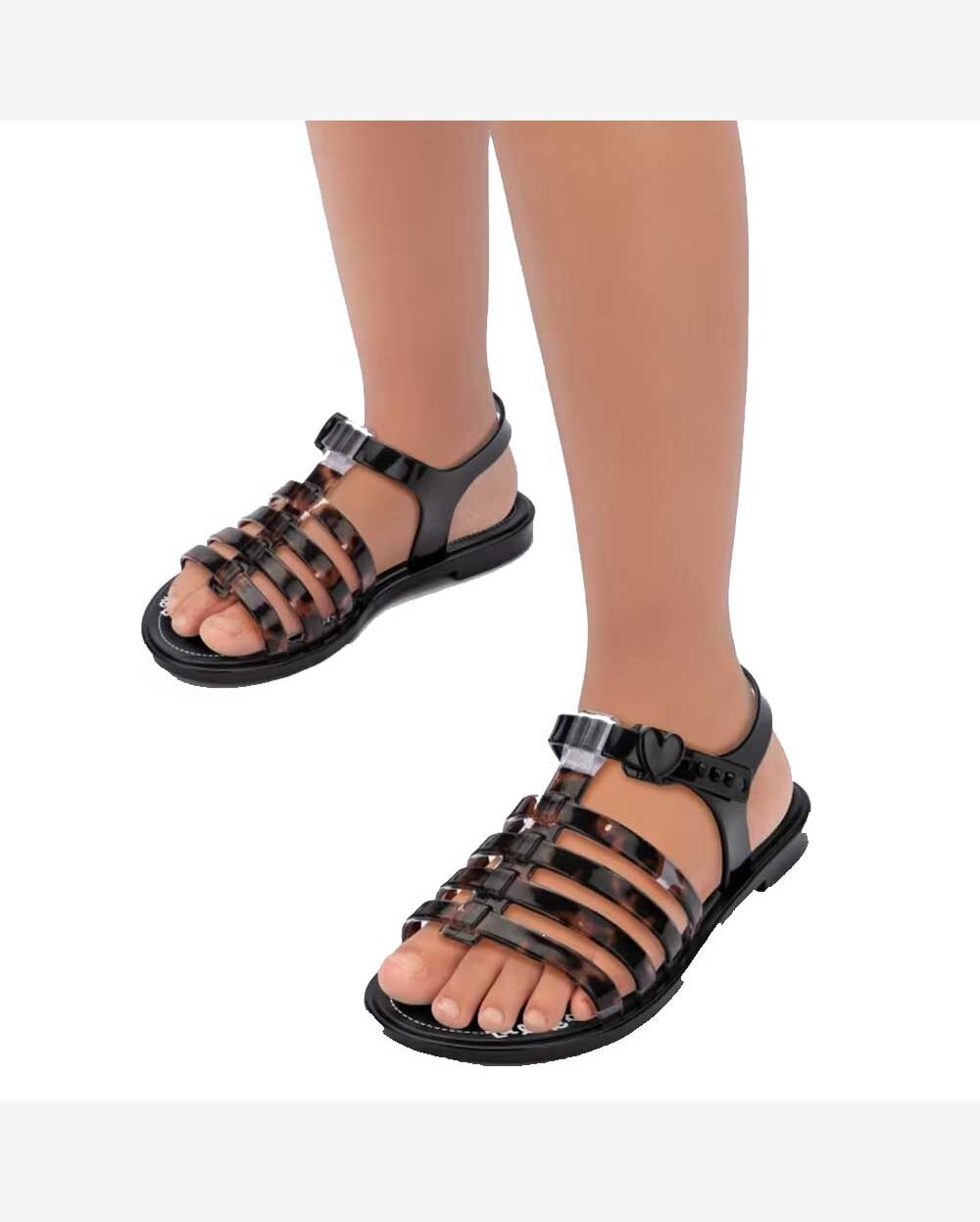 Riachuelo | Sandália Infantil Feminina Luluca Pop Star Flox Preto Vidro Grendene Kids 22904-AQ811