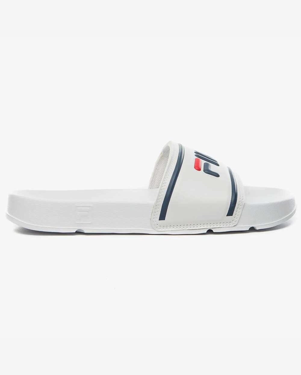 Riachuelo | Chinelo Slide Masculino Drifter Stripes Branco Marinho Fila ...