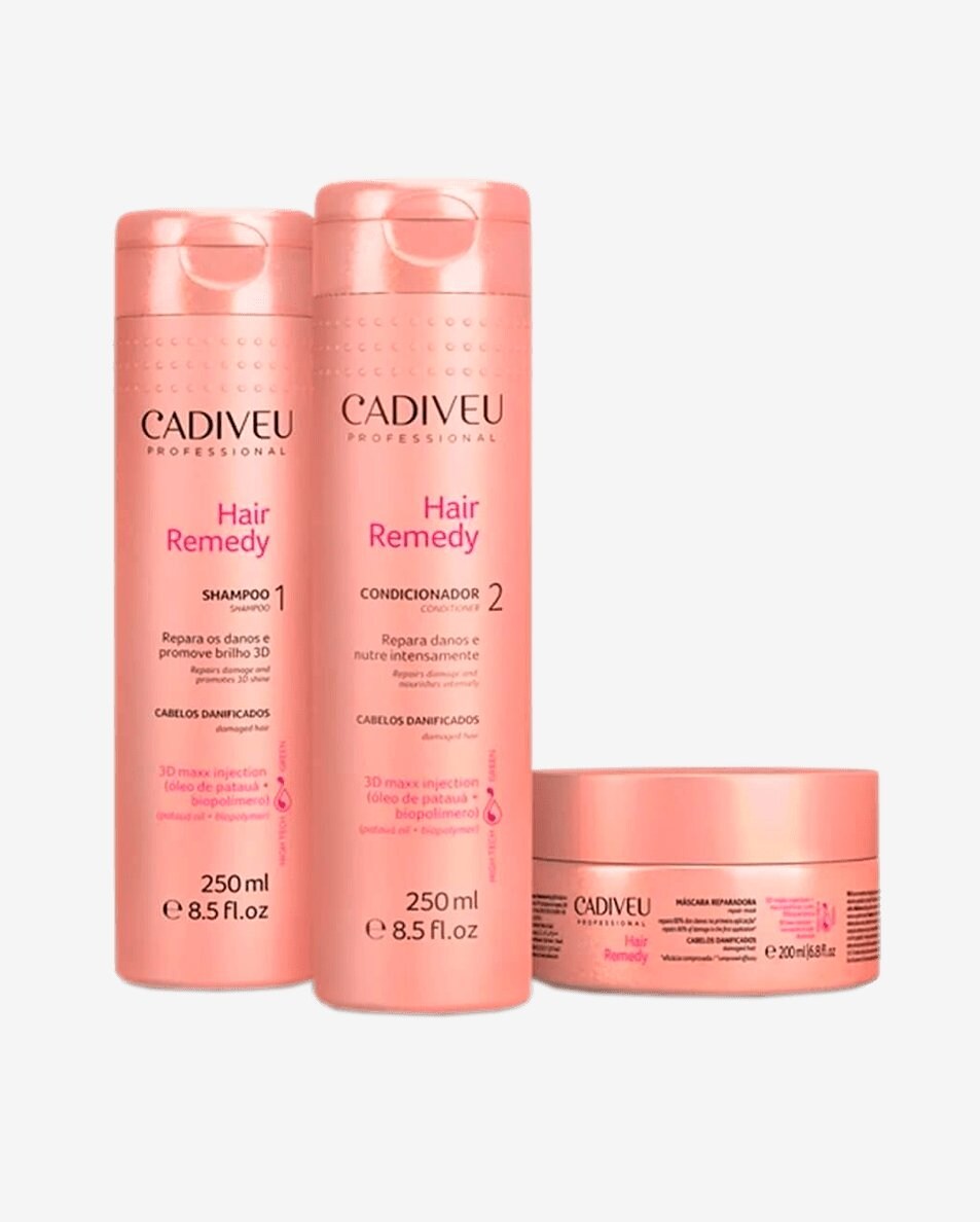 Riachuelo | Cadiveu Hair Remedy Kit Condicionador 250ml + Shampoo 250ml ...