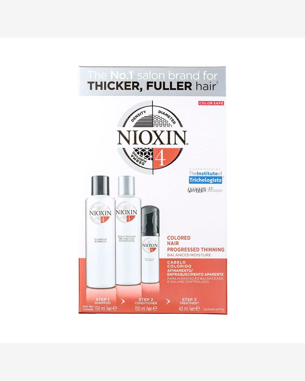 Riachuelo | Nioxin System 4 Kit Shampoo 150ml + Condicionador 150ml ...