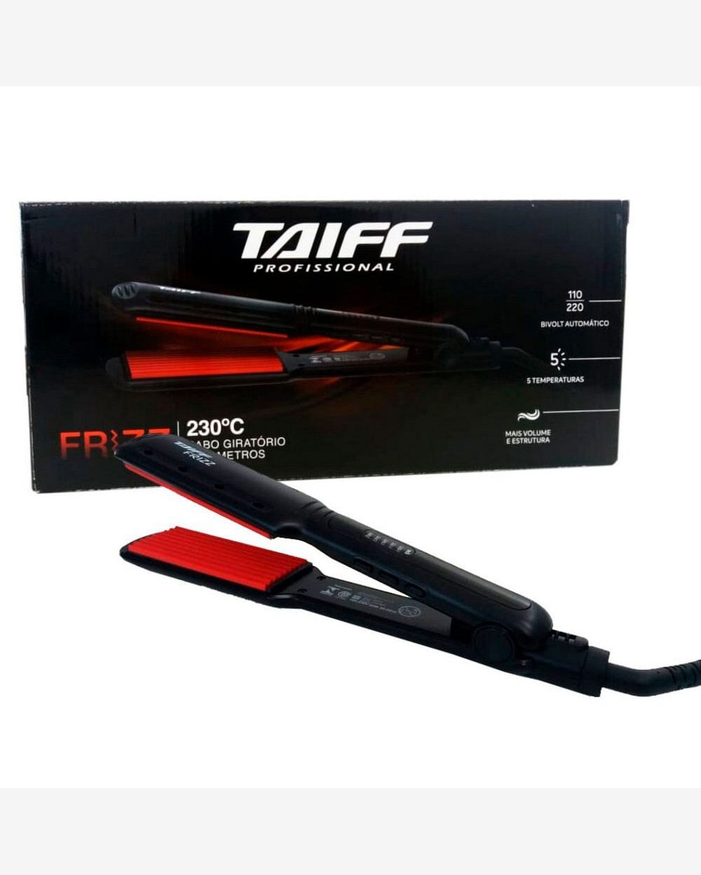 Riachuelo | Taiff Frizz Bivolt - Prancha de Cabelo