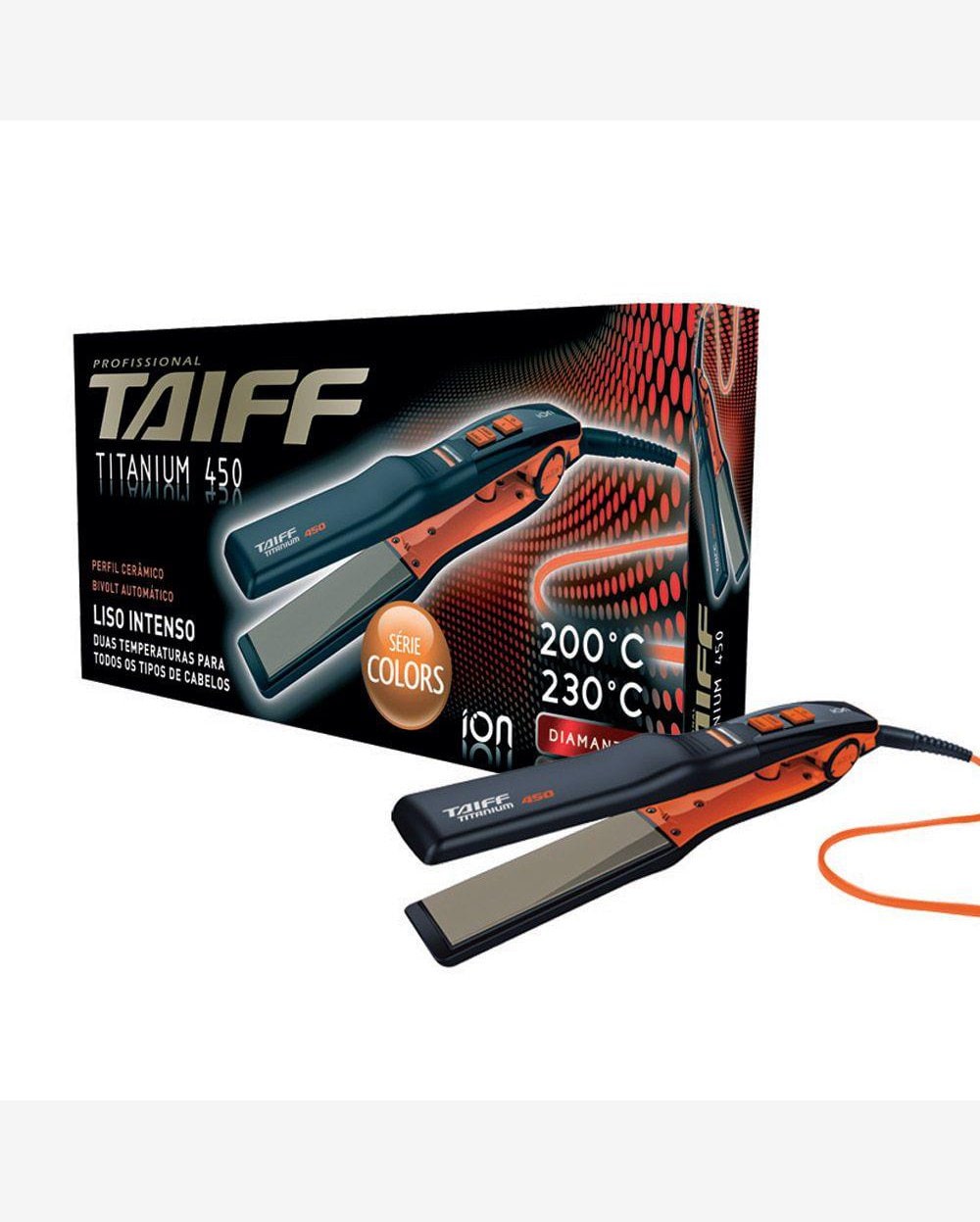 Riachuelo | Taiff Titanium 450 Colors Bivolt - Prancha de Cabelo