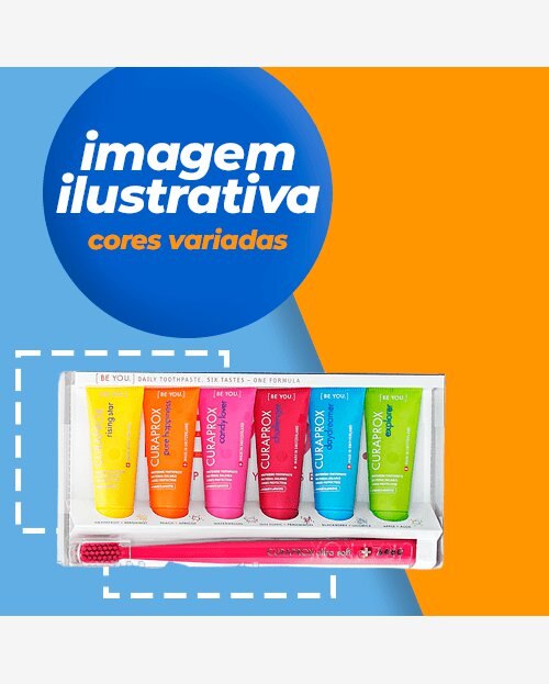 Riachuelo | Curaprox Be You Kit Seis Sabores De Pasta Dental + Escova ...