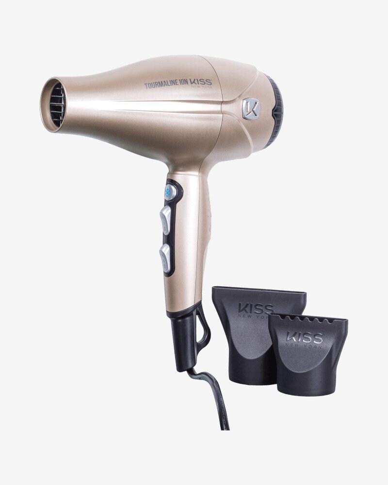 Riachuelo | Kiss New York Tourmaline Ion Dourado - Secador de Cabelo 220V