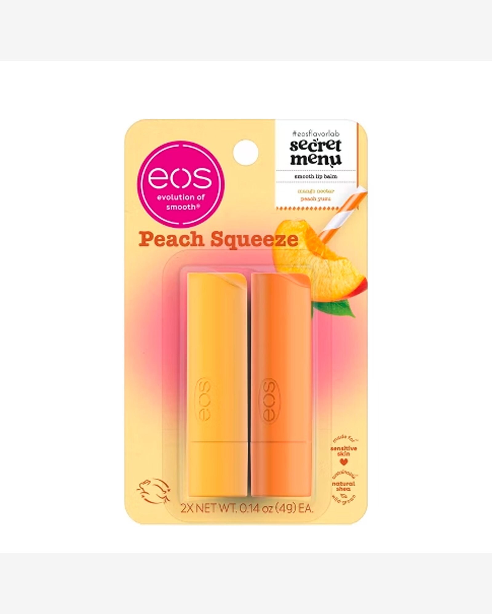Riachuelo | Eos Peach Squeeze Lip Balm Stick - Bálsamo Labial 8g