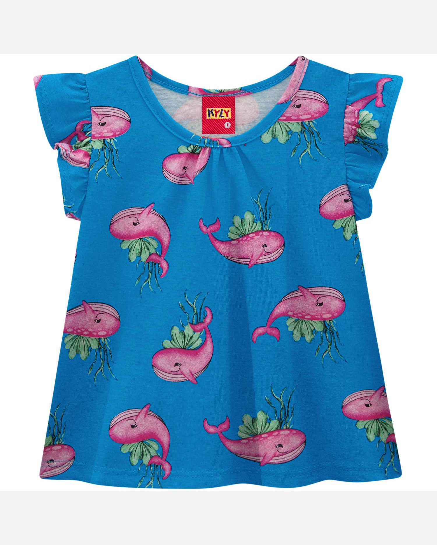 Riachuelo | Conjunto Infantil Feminino Blusa + Short Kyly