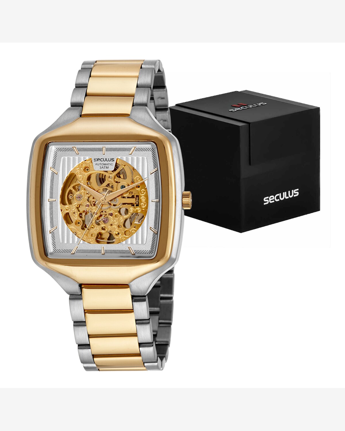 Riachuelo | Relógio Masculino Seculus Automatic Prateado À Prova D'Água ...