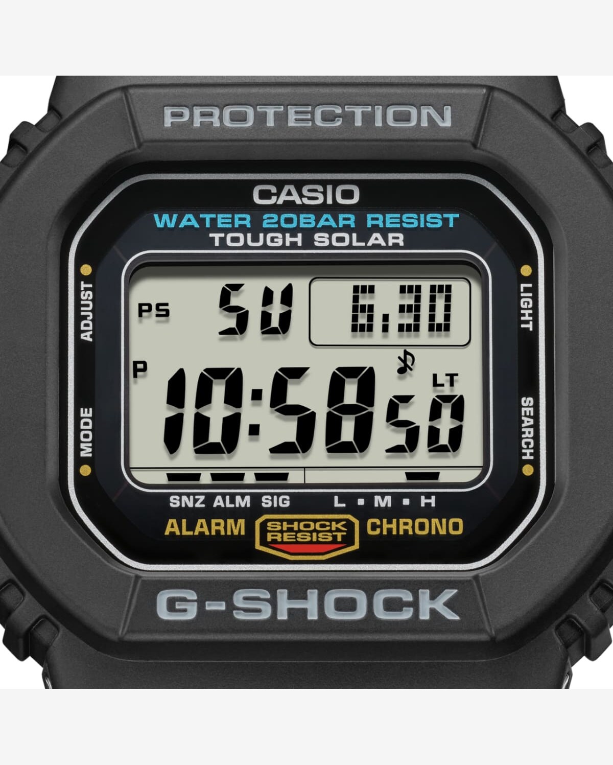 Riachuelo | Relógio Digital Masculino Casio G-Shock Tough Solar Preto À ...