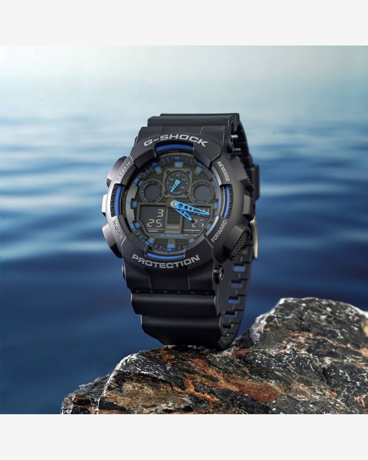Riachuelo | Relógio Anadigi Masculino Casio G-Shock Preto 200m GA-100-1A2DR