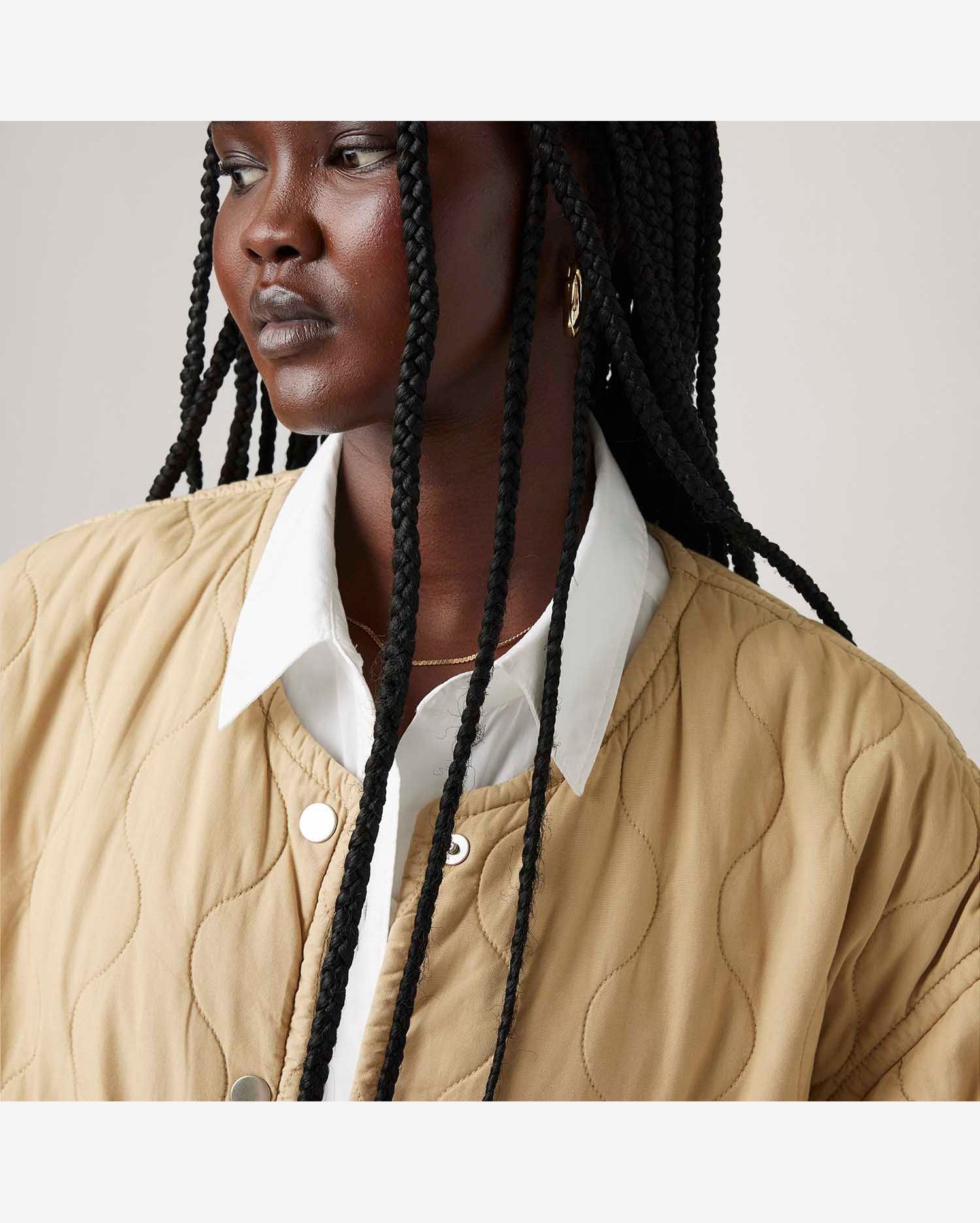 Riachuelo | Casaco Levi's® Rumer Quilted Linder Bege 001FR0000