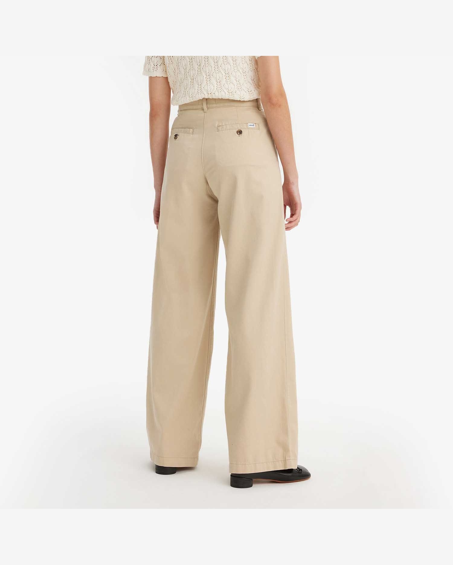 Riachuelo | Calça Levi's Pleated Widleg Trouser Bege