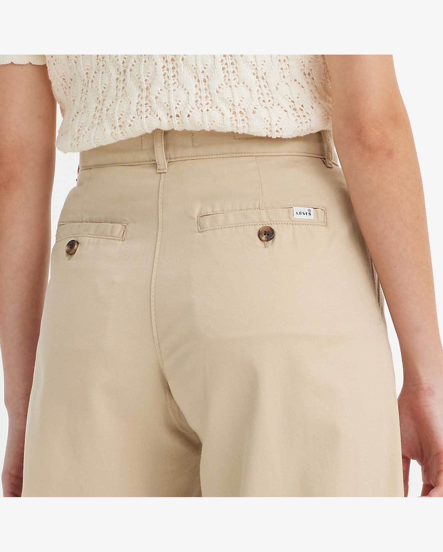 Riachuelo | Calça Levi's Pleated Widleg Trouser Bege