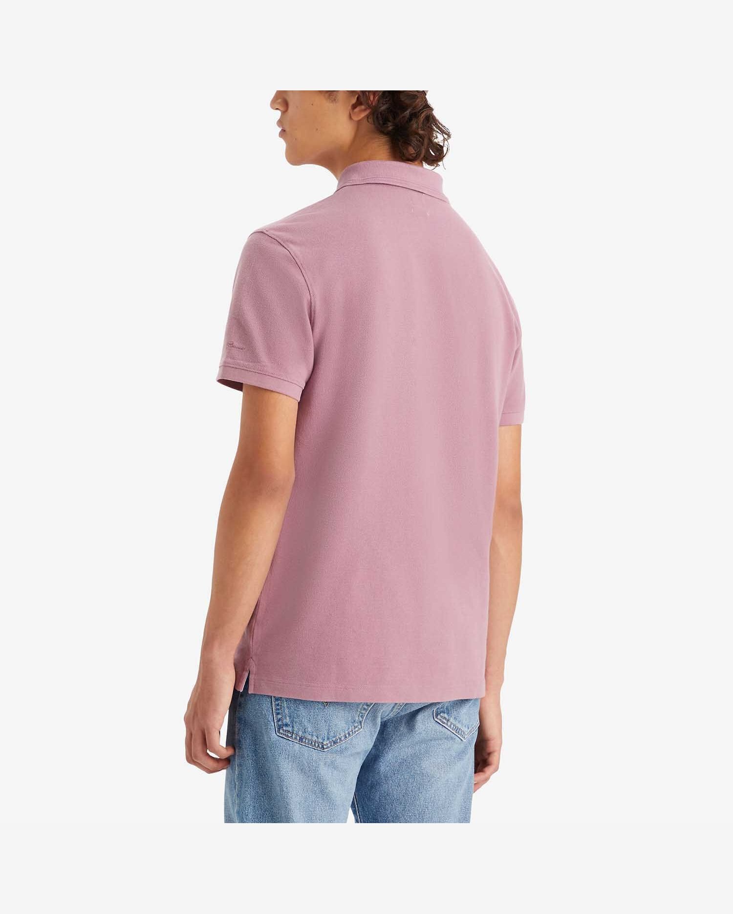 Riachuelo | Camisa Polo Levi's The Standard Rosa Manga Curta