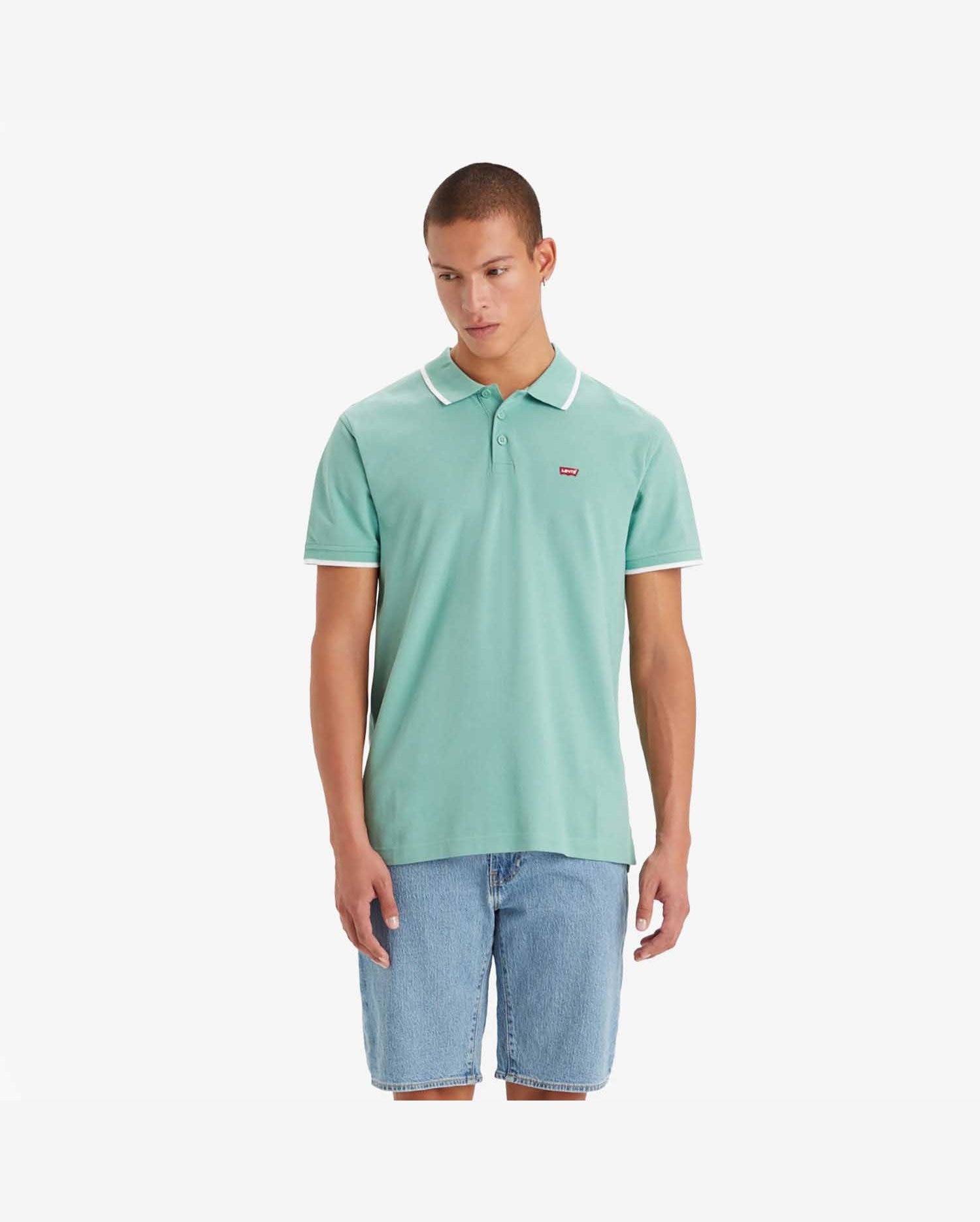 Riachuelo | Camisa Polo Levi's HM Verde Manga Curta