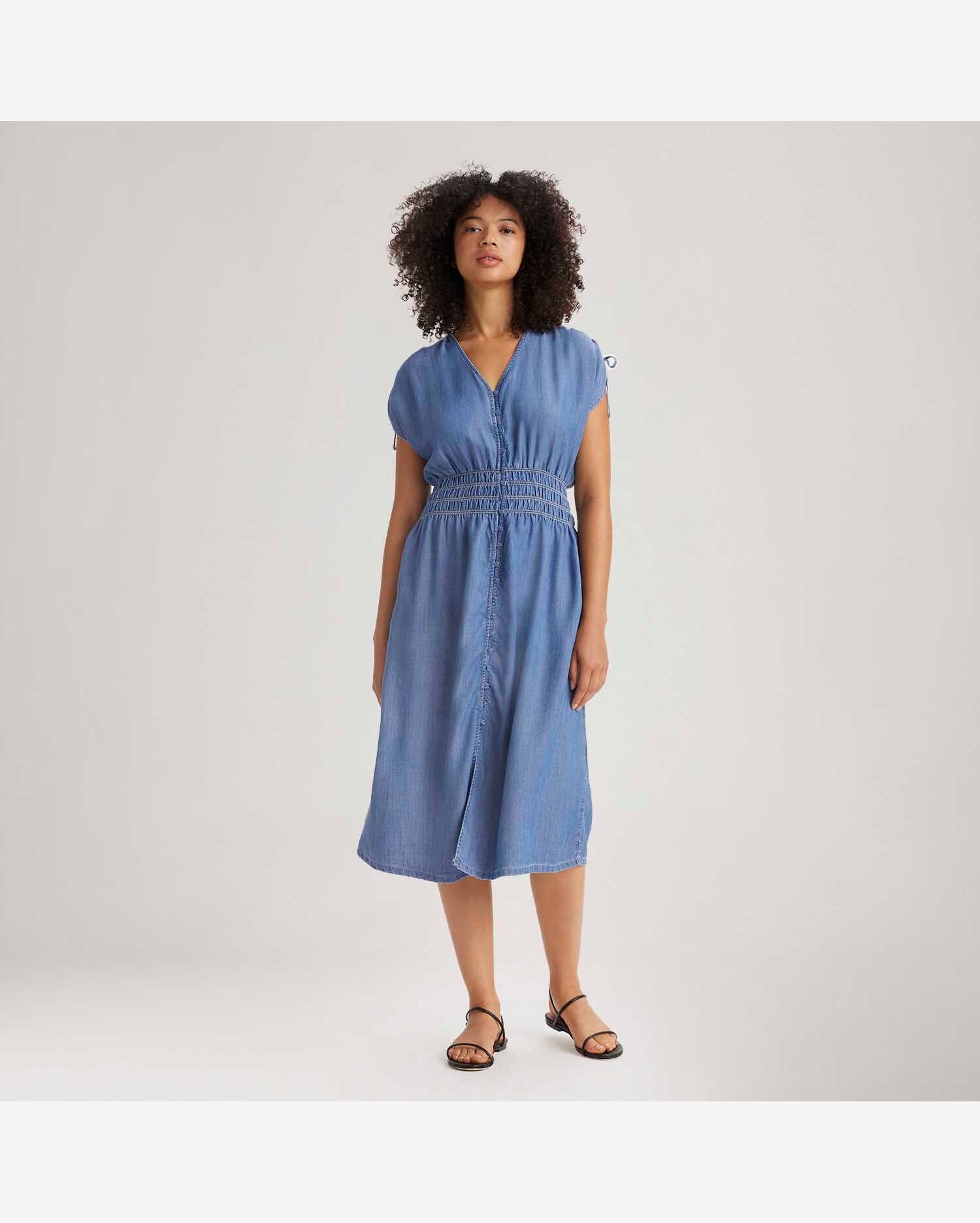 Riachuelo | Vestido Levi's® Betty Midi Lavagem Clara