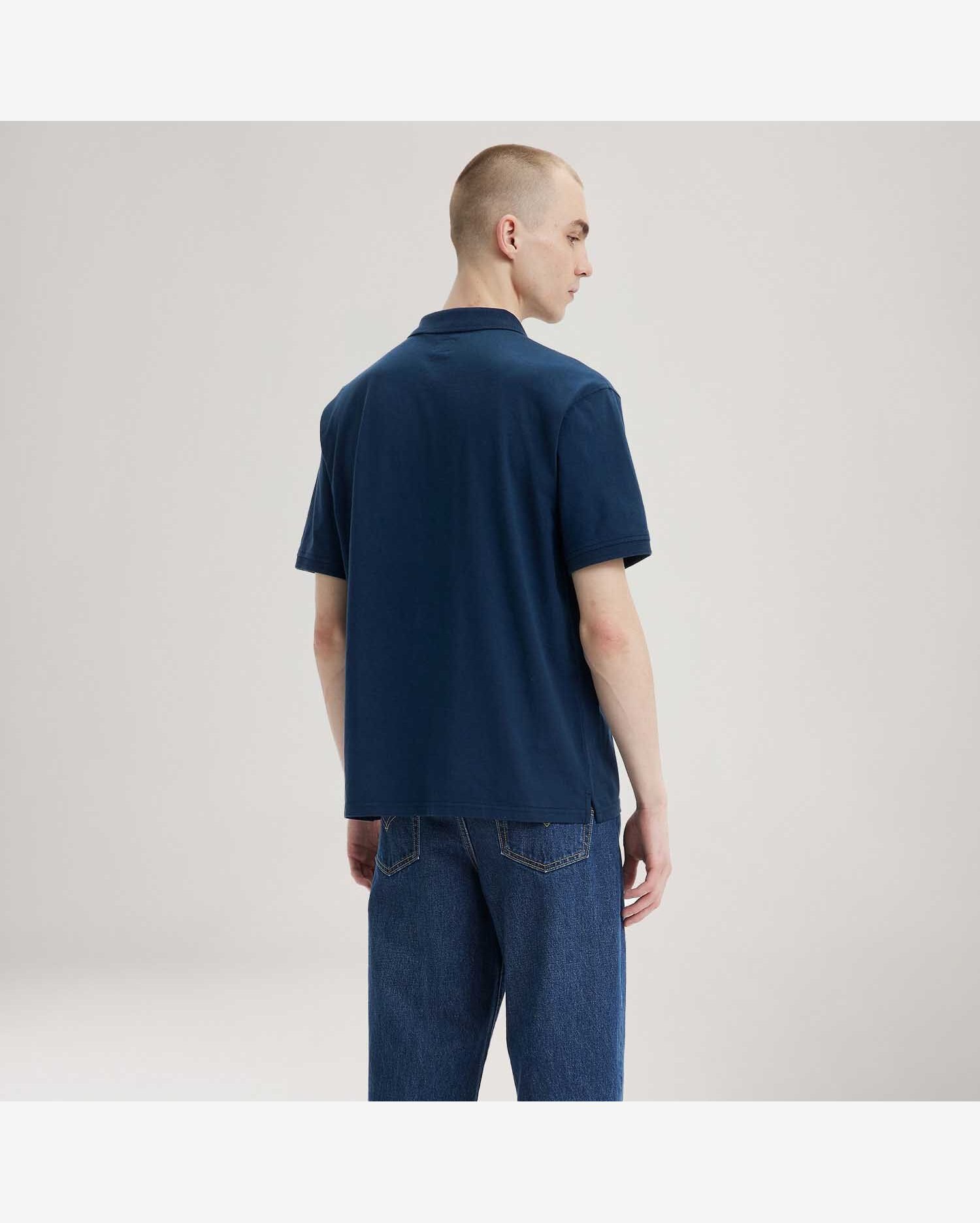 Riachuelo | Camisa Polo Levi's® Authentic Azul Manga Curta