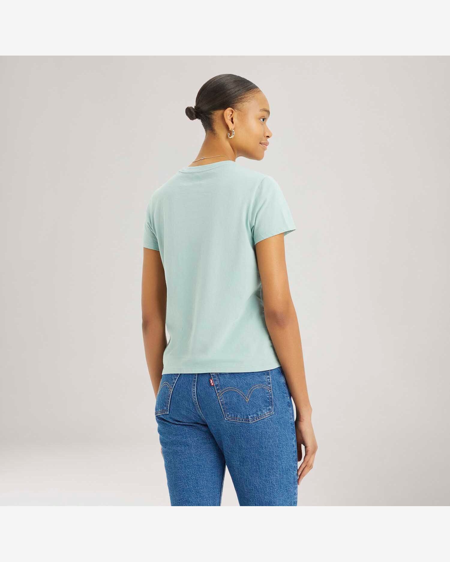 Riachuelo | Camiseta Levi's® The Perfect Azul Manga Curta