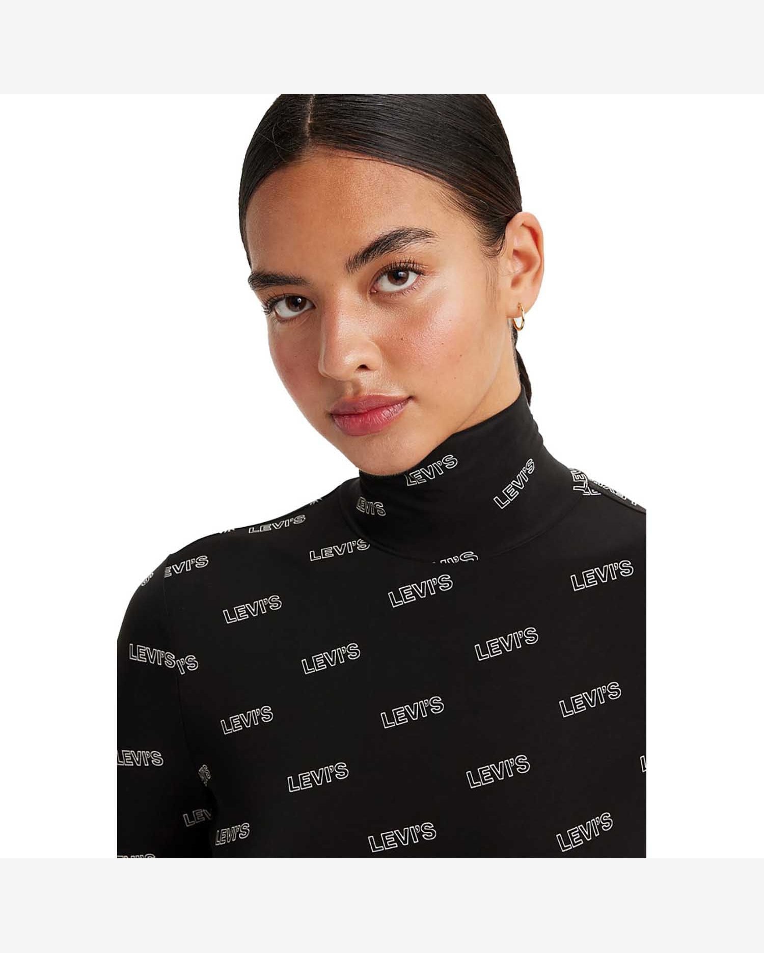 Riachuelo | Blusa Levi's® Gr Segunda Pele Gola Alta Preta