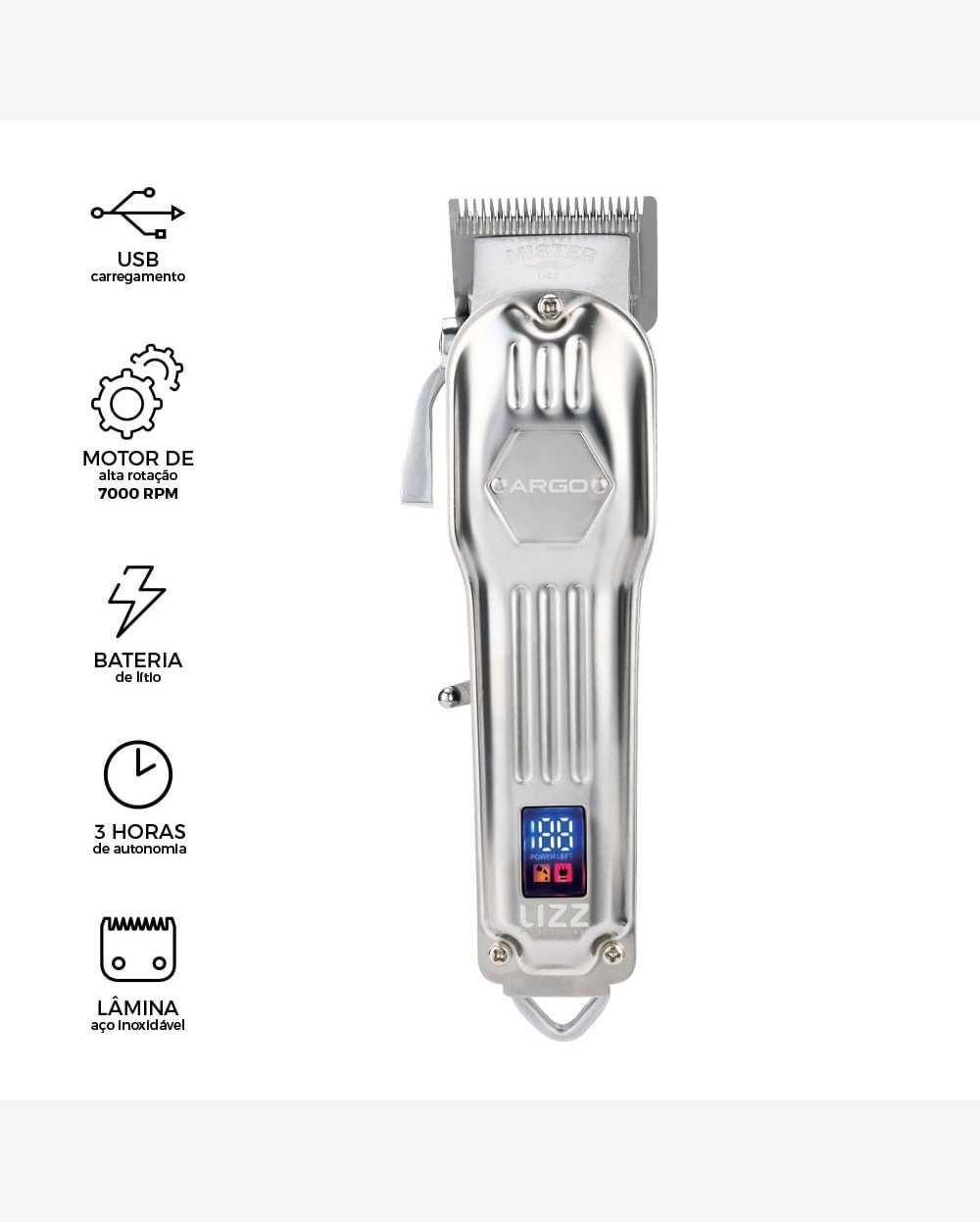 Riachuelo | Máquina de Corte Profissional Argo RPM 7000 - Mister Lizz